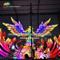 China Illuminated Phoenix Lantern Sculpture For Chinese Lantern Festivals And Light Shows for sale
