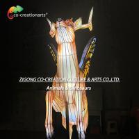 China Majestic Illuminated Deer With Multicolored Butterfly Wings | Festival Lantern Sculpture for sale