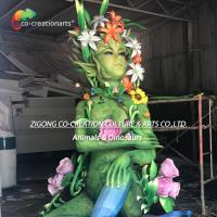 China Enchanted Illuminated Flower Fairy Sculpture With Crystal Energy Legs | Botanical Fantasy Light Art for sale
