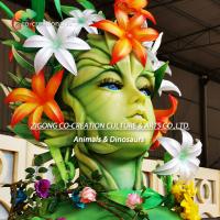 China Enchanted Illuminated Flower Fairy Sculpture With Crystal Energy Legs | Botanical Fantasy Light Art for sale