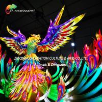 China Illuminated Phoenix Lantern Sculpture For Chinese Lantern Festivals And Light Shows for sale