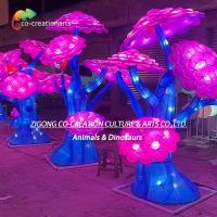 China Engineering Impact and Durability Orange Bird Sculptures for Eye-Catching Lantern Tree Decorations for sale