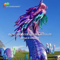 China Illuminated Chinese Dragon Lantern Sculpture For Festivals And Light Shows for sale