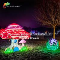 China Illuminated Mushroom House Lantern Sculpture For Fantasy Light Festivals And Theme Parks for sale
