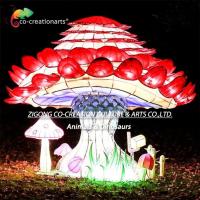 China Illuminated Mushroom House Lantern Sculpture For Fantasy Light Festivals And Theme Parks for sale