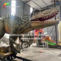 China Realistic Servo Animatronic Indominus Rex Dinosaur with Track Movement System for Theme Park Attractions for sale