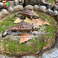 China Realistic Animated Dinosaur Nest With 3D Printed Baby Dinosaurs And Acrylic Dome Display for sale