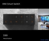 China Metal KNX Wall Switch Multiple Color Options 2 / 3 / 4 Conjoined Style for sale