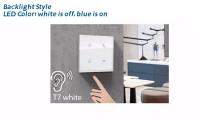 China Glass Panel Tuya Zigbee Smart Switch Touch Screen Light / Scene Switch for sale
