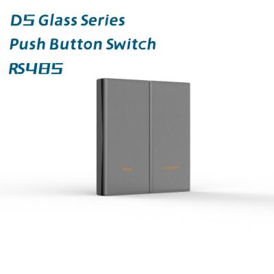 China Glass Panel RS485 Modbus Protocol Push Button Electrical Wall Switch for sale
