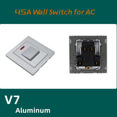 China AC Controller Electrical Wall Switch 45A 250V Glass / Aluminum for sale
