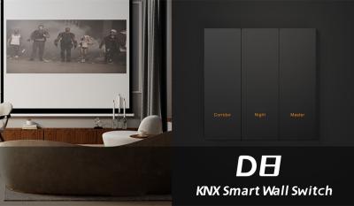 China KNX Protocol 24V Wall Light Switch Smart Home / Hotel Plastic Wall Electrical Switch for sale