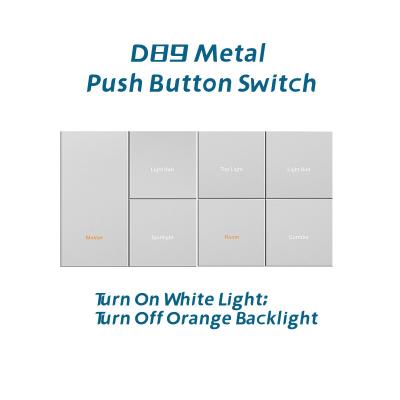 China DC 12V Wall Light Switch RS485 Protocol White Color Metal Material for sale