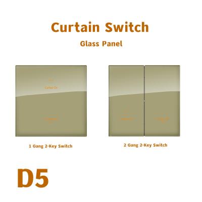China RS485 Protocol Push Button Light Switch Smart Scene Wall Switch Curtain Switch for sale