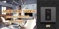 China Stainless Steel Surface Wall Light Switch 12V DC 2 / 3 / 4 Gang Button Anti Glare for sale