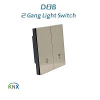China 86mmx86mm Size UK Square Type KNX Smart Push Button Wall Switch for sale