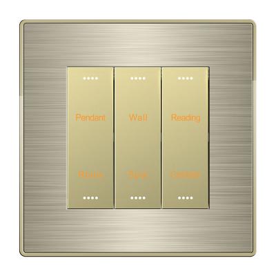 China RS485 Modbus Wall Switch Room Control Unit Variety Color / Material Panel for sale