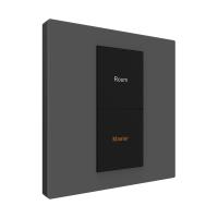 China RS485 86mm Wall Light Switch 3 Gang With Brushed Metal Surface for sale