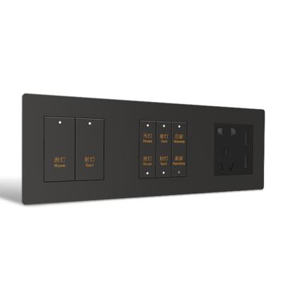 China UK Square Box Modbus Wall Switch , Rs485 Switch Plastic Push Button for sale