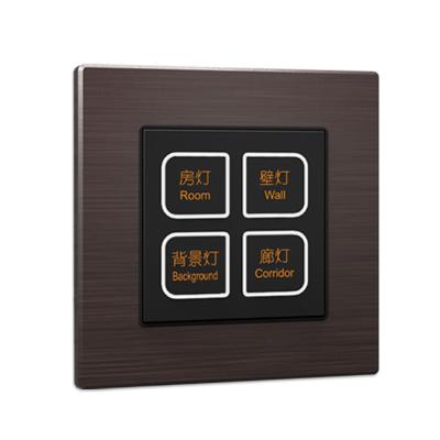 China Hotel Room Modbus Wall Switch Electrical Button For Light Control for sale