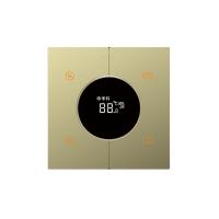 China Plastic Smart Thermostat Zigbee Knob Style Black / Champagne / Grey for sale