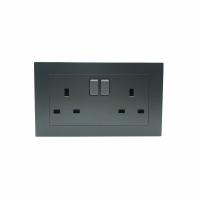 China British Standard 146mmx86mm Double Outside Socket 13A 250V for sale