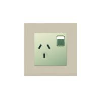 China 10A 230V Electrical Power Socket , 86mm Australia Socket Outlet for sale