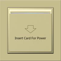 China 220VAC Hotel Energy Saving Switch Plastic Champagne / Silver Panel for sale