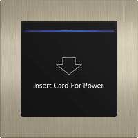 China 50/60Hz Hotel Room Key Card Holder , 86x86mm Power Saving Switch for sale