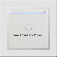 China 66mm Hotel Room Key Card Holder , 1.5W Energy Efficient Switches for sale