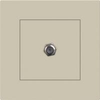 China Full Plastic Tv Satellite Socket Small / Big Module Standard 86 wall box installation for sale