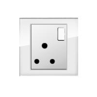 China Villa Hotel Uk Standard Power Socket Round Hole Style 86mm Size for sale