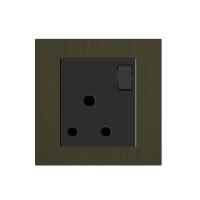 China UK Square Box Socket With 3 Round Holes 15A 250V flame resisting for sale