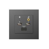 China USB / HDMI Multimedia Wall Outlet impact resistance UK standard for sale