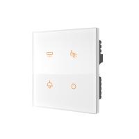 China Glass Panel Zigbee Wireless Switch Tuya App White / Grey / Champagne Color for sale