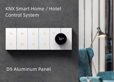 China Backlight Style KNX Wall Switch Full Metal Button Controlling Lamp for sale