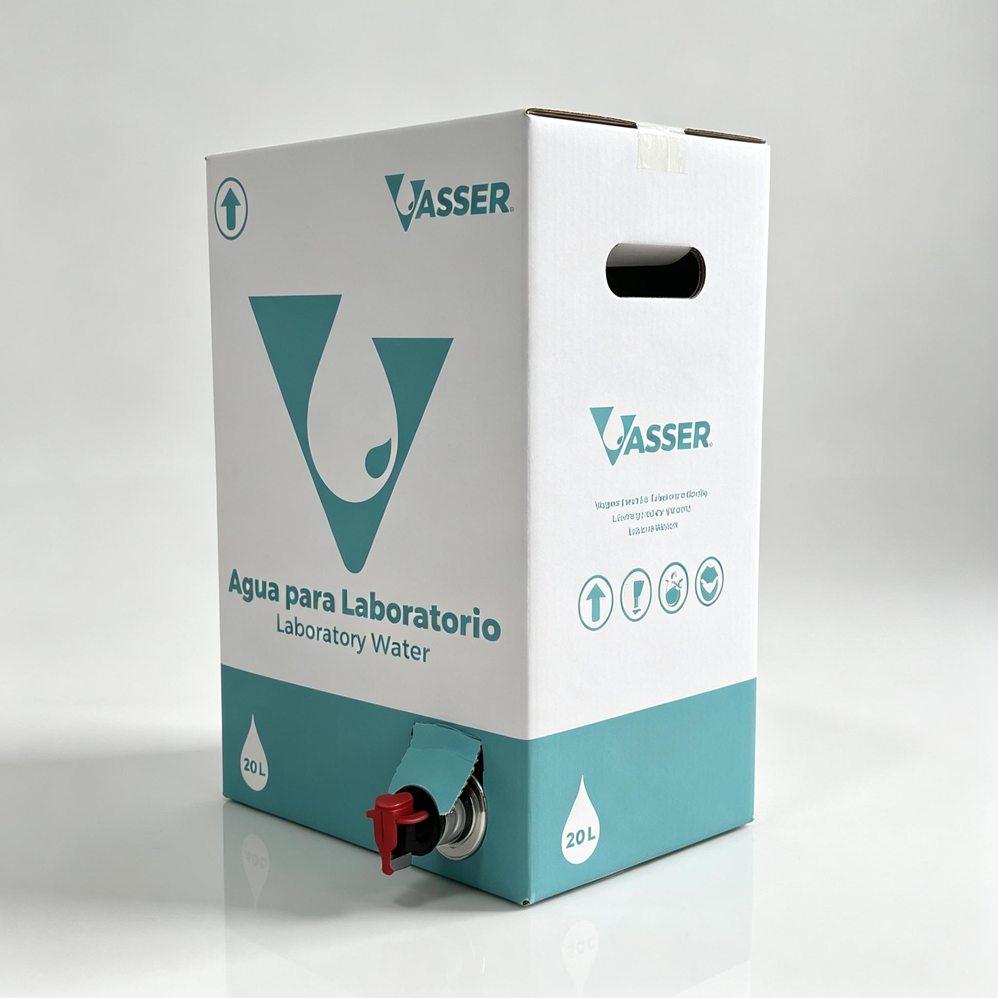 20L Multi-Layer High Barrier Bag-In-Box Water Pouches For Laboratory Water With Custom Carton Box