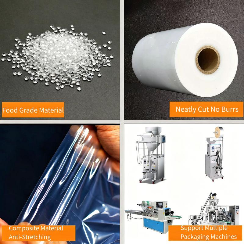 Quality Custom Laminated LDPE Rollstock Film | Food Grade High Barrier Packaging Film for Automatic Sauce & Powder Vertical Packing Machine factory