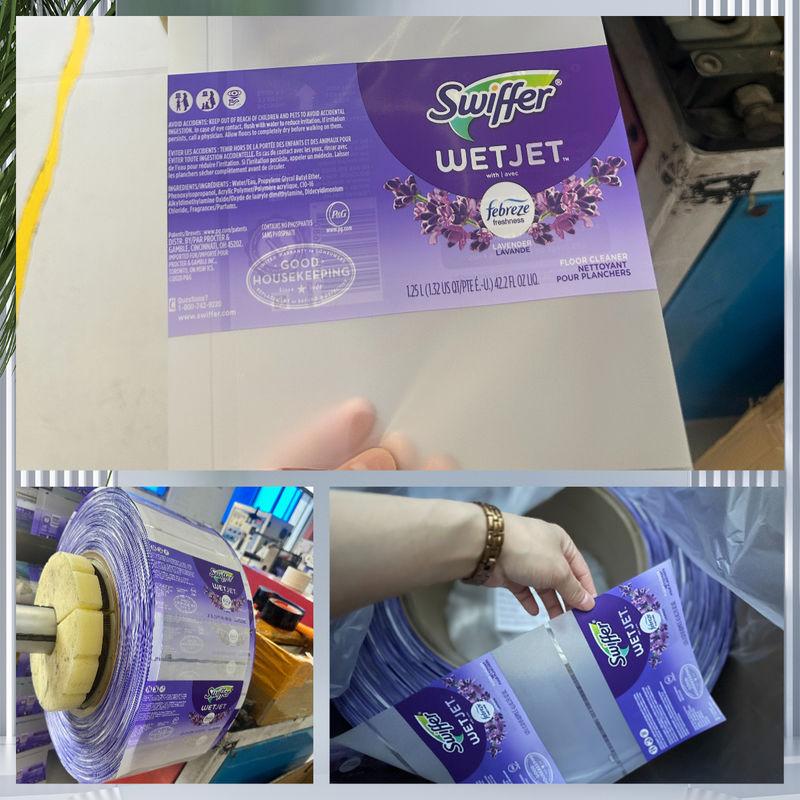 Quality Clear Custom Shrink Wrap Labels With Perforation Food Safe Wrap Daily Packaging For Bottles factory