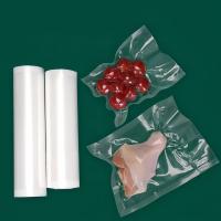 China Embossed Food Storage Vacuum Bag Transparent Flexible Vacuum Roll Bag  for sale