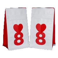 China Matte Finish Coffee Packaging Pouch 250g 500g 8oz 1kg 2lb Coffee Bags for sale