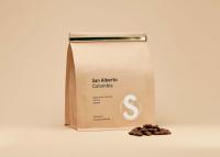 China Eco Friendly Kraft Coffee Packaging Pouch Scratch Resistant Resealable Coffee Bags for sale
