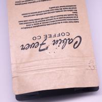 China Flat Bottom Sustainable Coffee Packaging Pouch 250g 340g 500g 1kg With Valve Zipper for sale