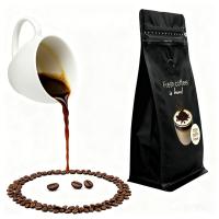China Resealable Stand Up Coffee Pouches Sustainable Coffee Bags Anti Ultraviolet With Zipper for sale