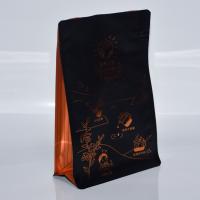 China 250g 500g 1kg Eco Friendly Coffee Bags With Hot Stamp Gold Logo for sale