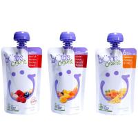 China Feeding Baby Spout Pouch Bag Reusable Spouted Stand Up Pouch With Spoon for sale