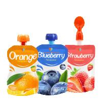 China Feeding Baby Spout Pouch Bag Reusable Spouted Stand Up Pouch With Spoon for sale