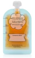 China 200ml Reusable Double Zipper Squeezable Baby Food Pouches Baby Food Packaging for sale
