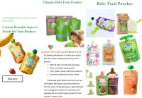 China 180ml Baby Food Packaging Lightweight Custom Spout Pouch Easy To Open for sale