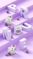 China 250ml Blueberry Spout Pouch Packaging Food Grade Grape Juice Pouches for sale